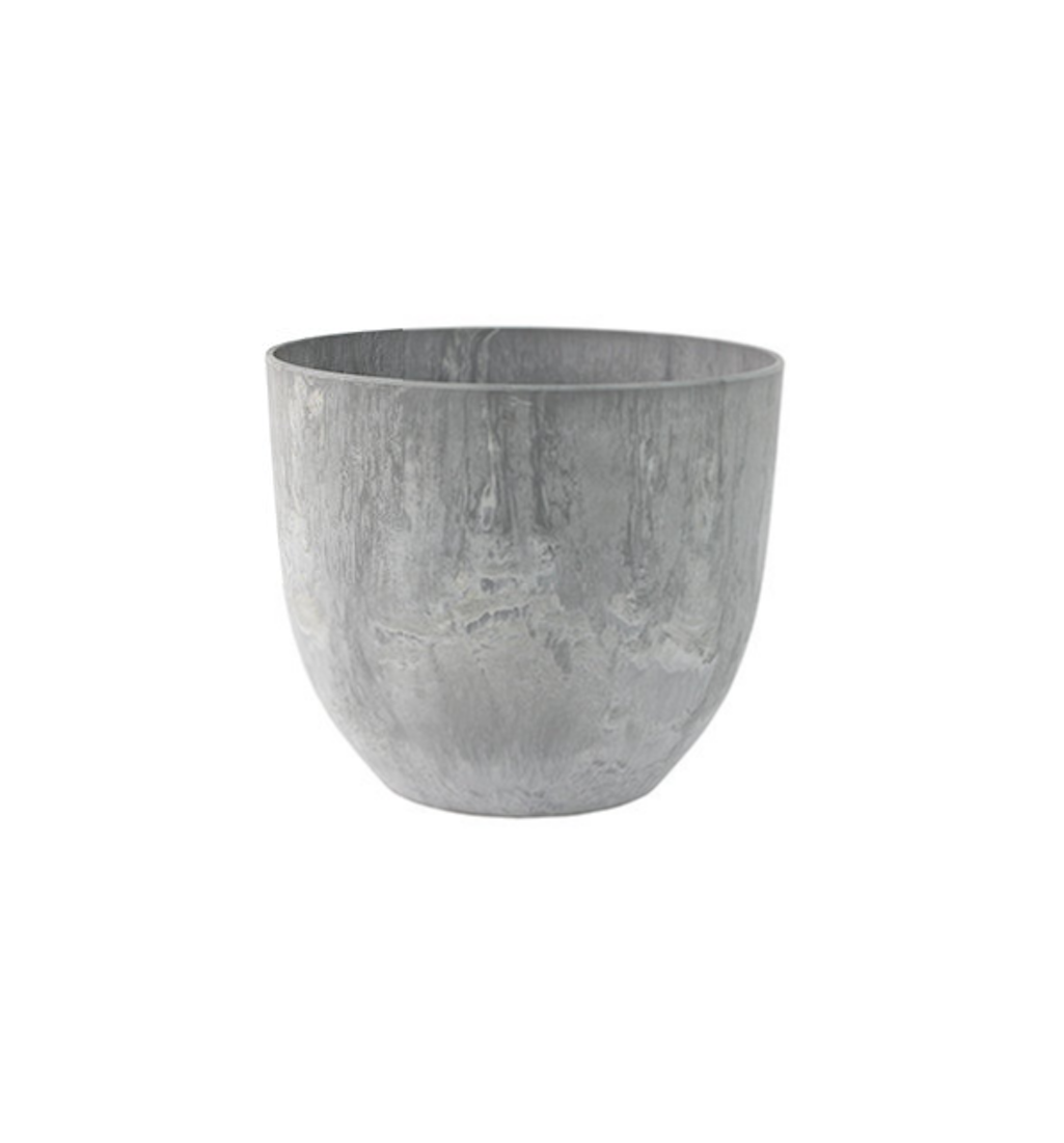 Sage Shallow Textured Planter - The Forest & Co.